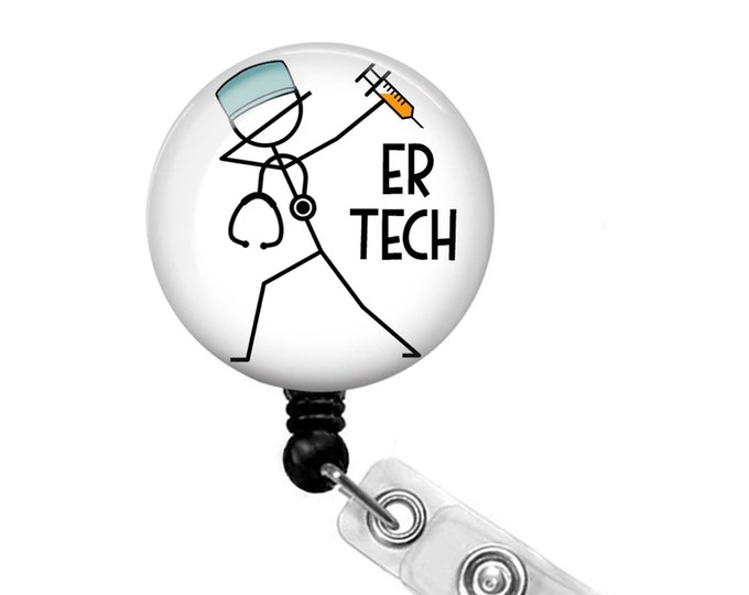 ER Tech Badge Reel ER Badge Reel Retractable ER Tech Rainbow Badge Reel ...