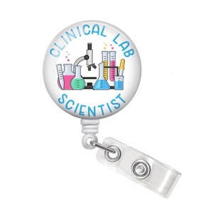 Clinical Lab Scientist Badge Reel - Lab Technician Badge Reel - Medical ...