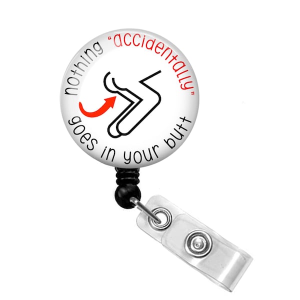 Funny Badge Reel Nurse - Etsy