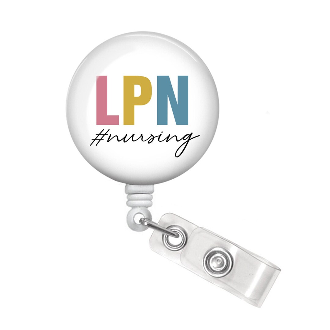 LPN Badge Reel LPN Badge Holder Licensed Practical Nurse - Etsy UK