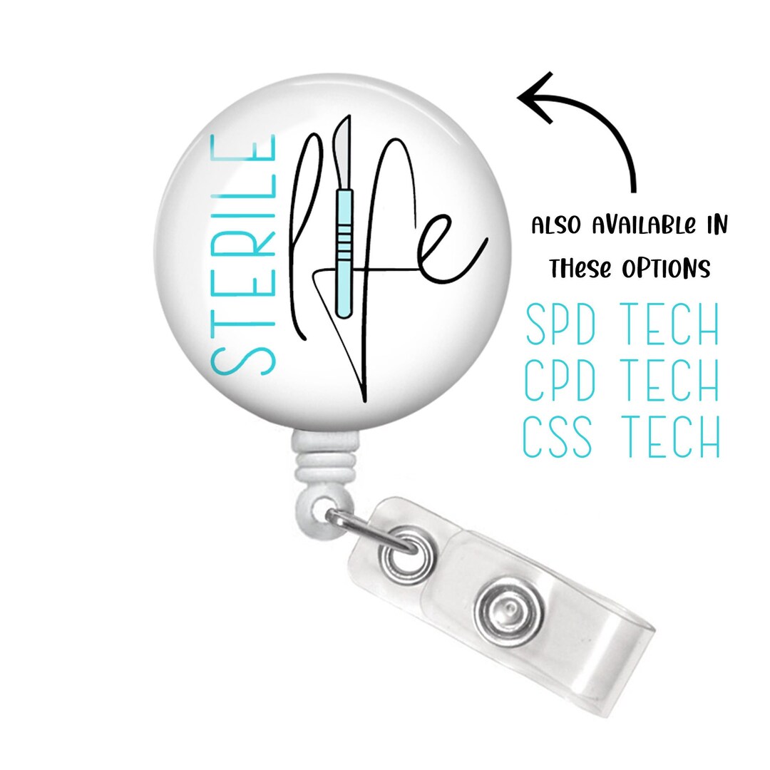 SPD Life - SPD Tech Badge Reel - SPD Tech Badge Holder - Sterile ...