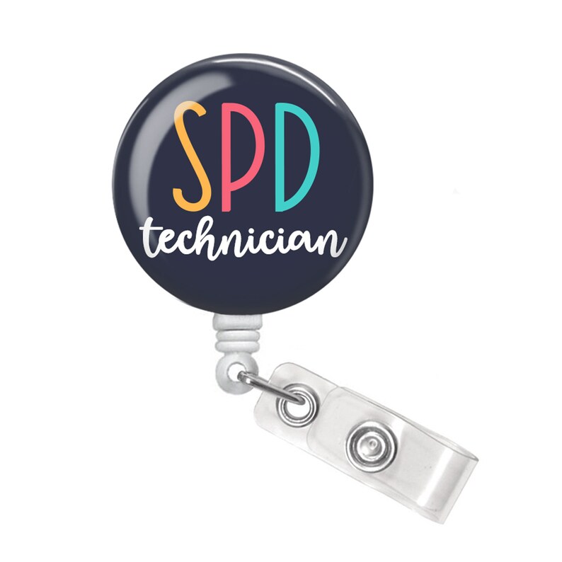 SPD Tech Badge Reel SPD Tech Badge Holder Sterile - Etsy