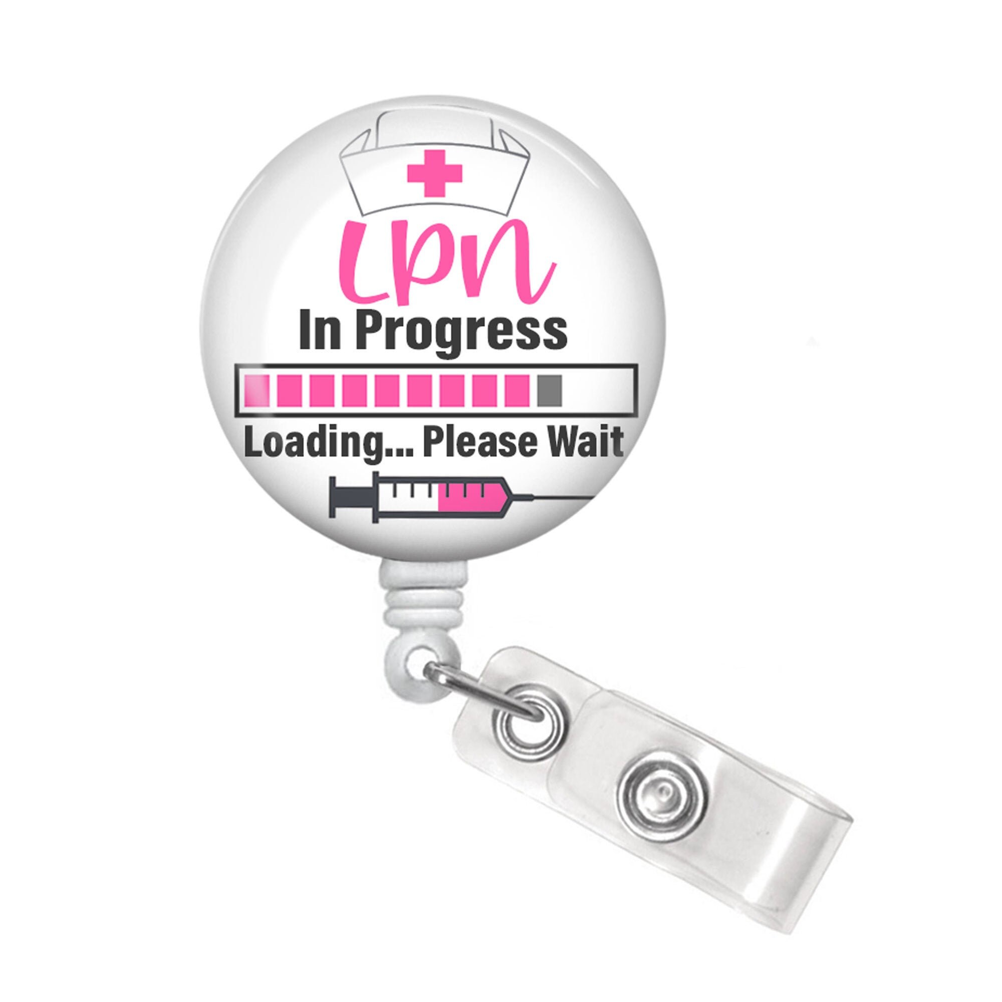 Lpn Badge Reel Lpn Badge Holder Licensed Practical Nurse Etsy