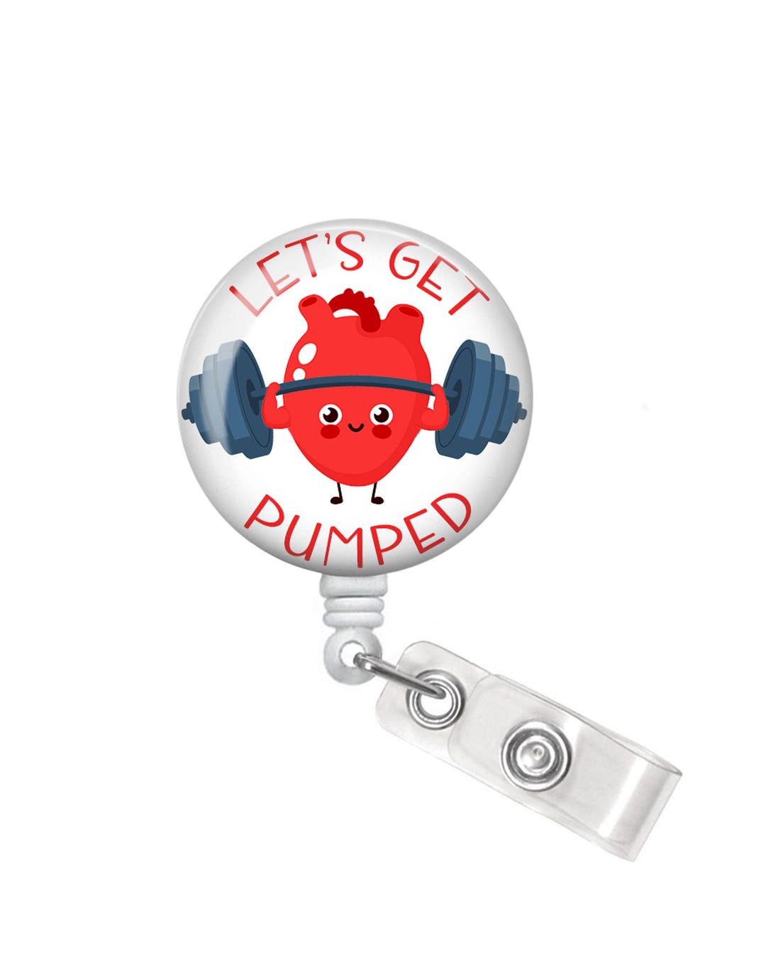 Cardiac Nurse Badge Reel - Cardiac Nurse Badge Holder - Let's Get ...