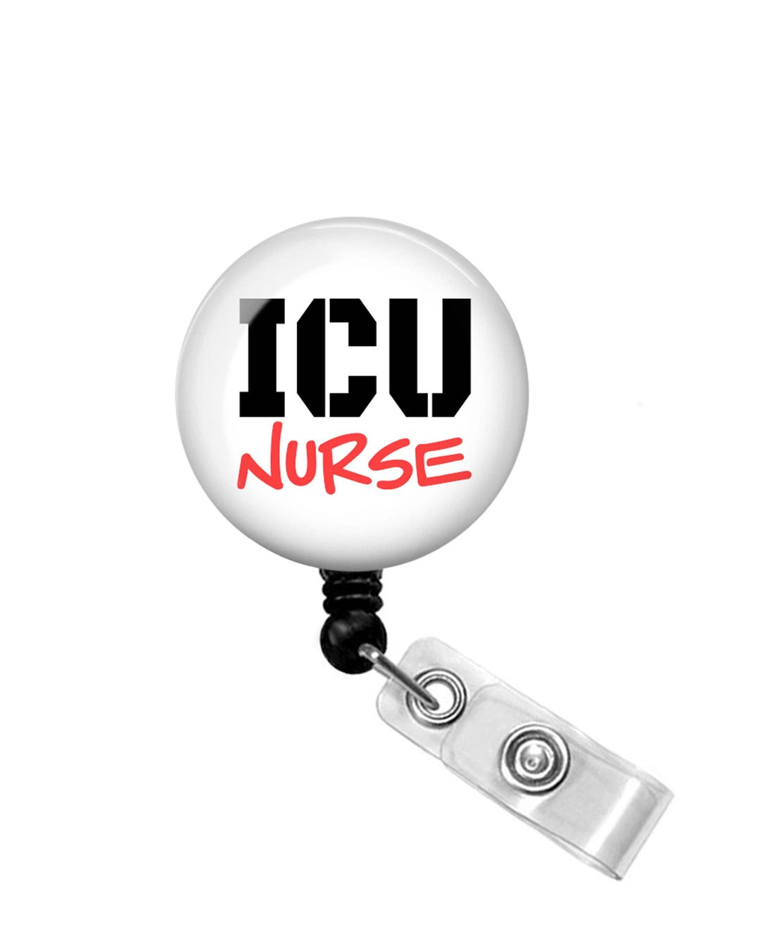 ICU Nurse Badge Reel - ICU Nurse Badge Holder - ICU Nurse Gift - Etsy