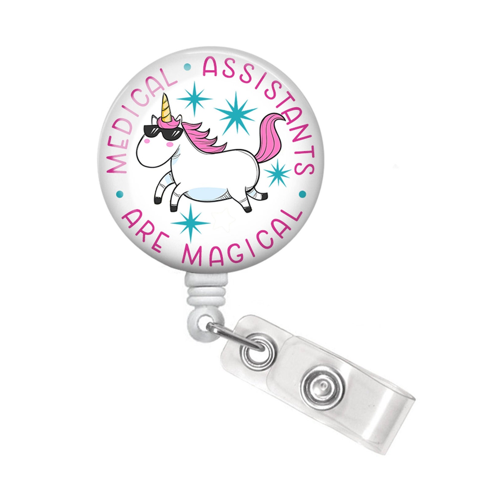 Medical Assistants Are Magical Badge Reel Medical Assistant - Etsy