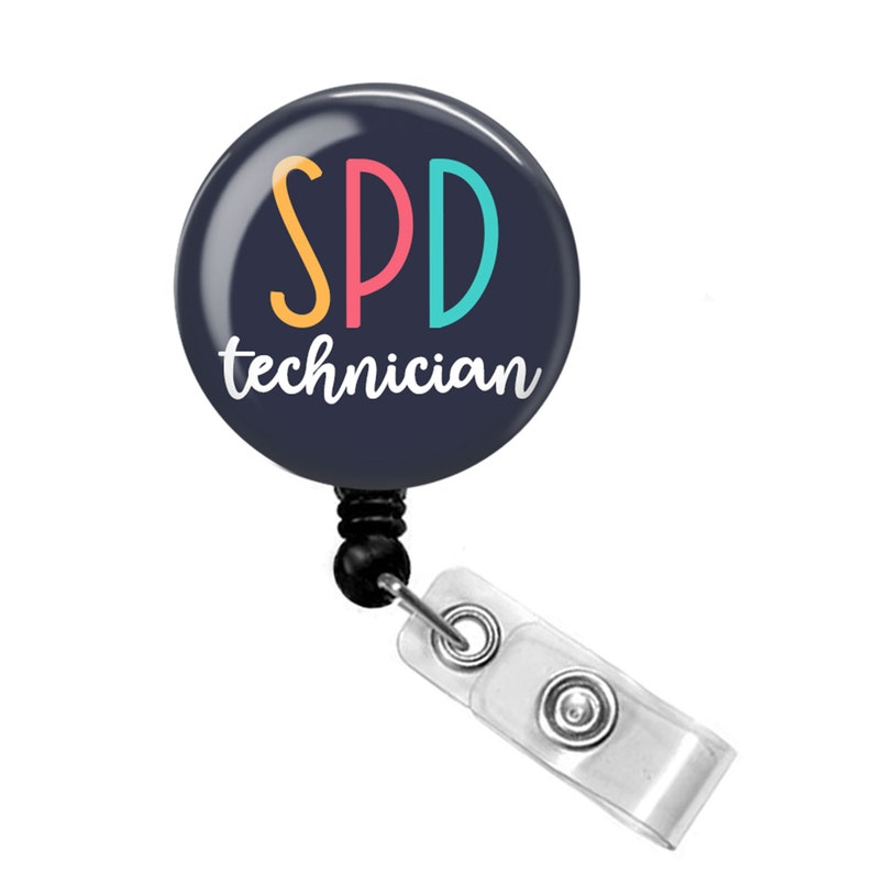 SPD Tech Badge Reel SPD Tech Badge Holder Sterile - Etsy
