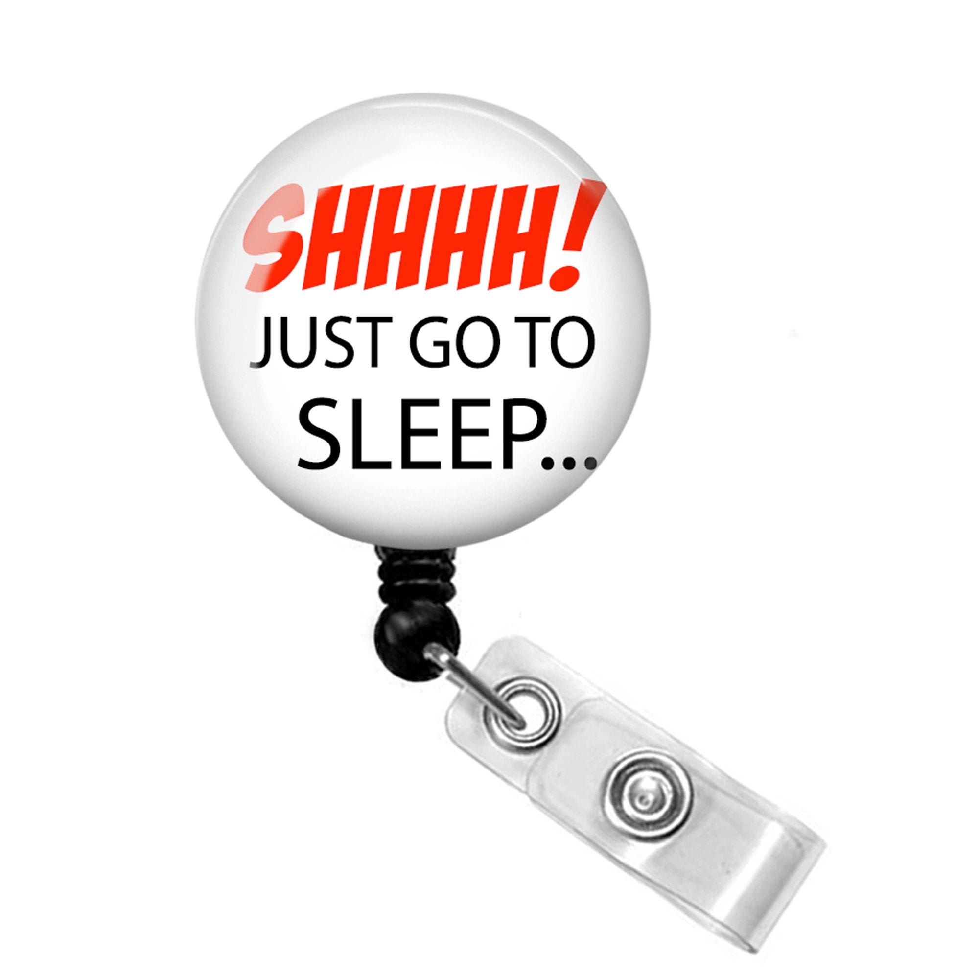 Just Go To Sleep Badge Reel Anesthesia Badge Reel | Etsy