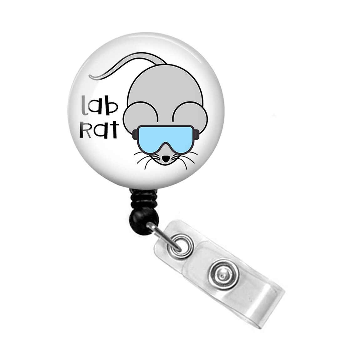Lab Rat Badge Reel - Clinical Lab Scientist Badge Reel - Lab Technician ...