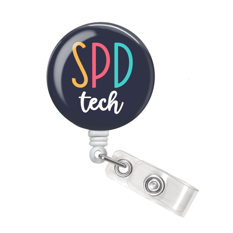 SPD Tech Badge Reel SPD Tech Badge Holder Sterile - Etsy