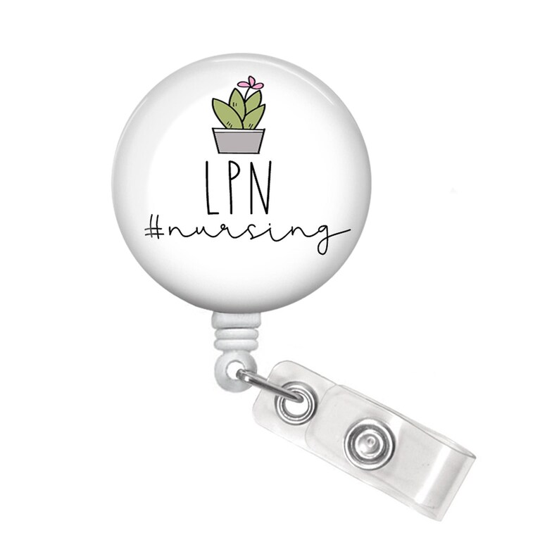 LPN Badge Reel LPN Badge Holder Licensed Practical Nurse - Etsy