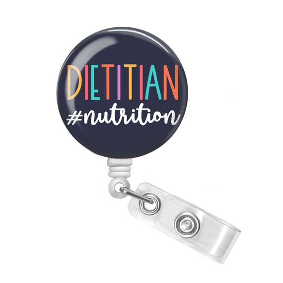 Dietitian Badge Reel Dietitian Badge Holder Dietitian Gift - Etsy