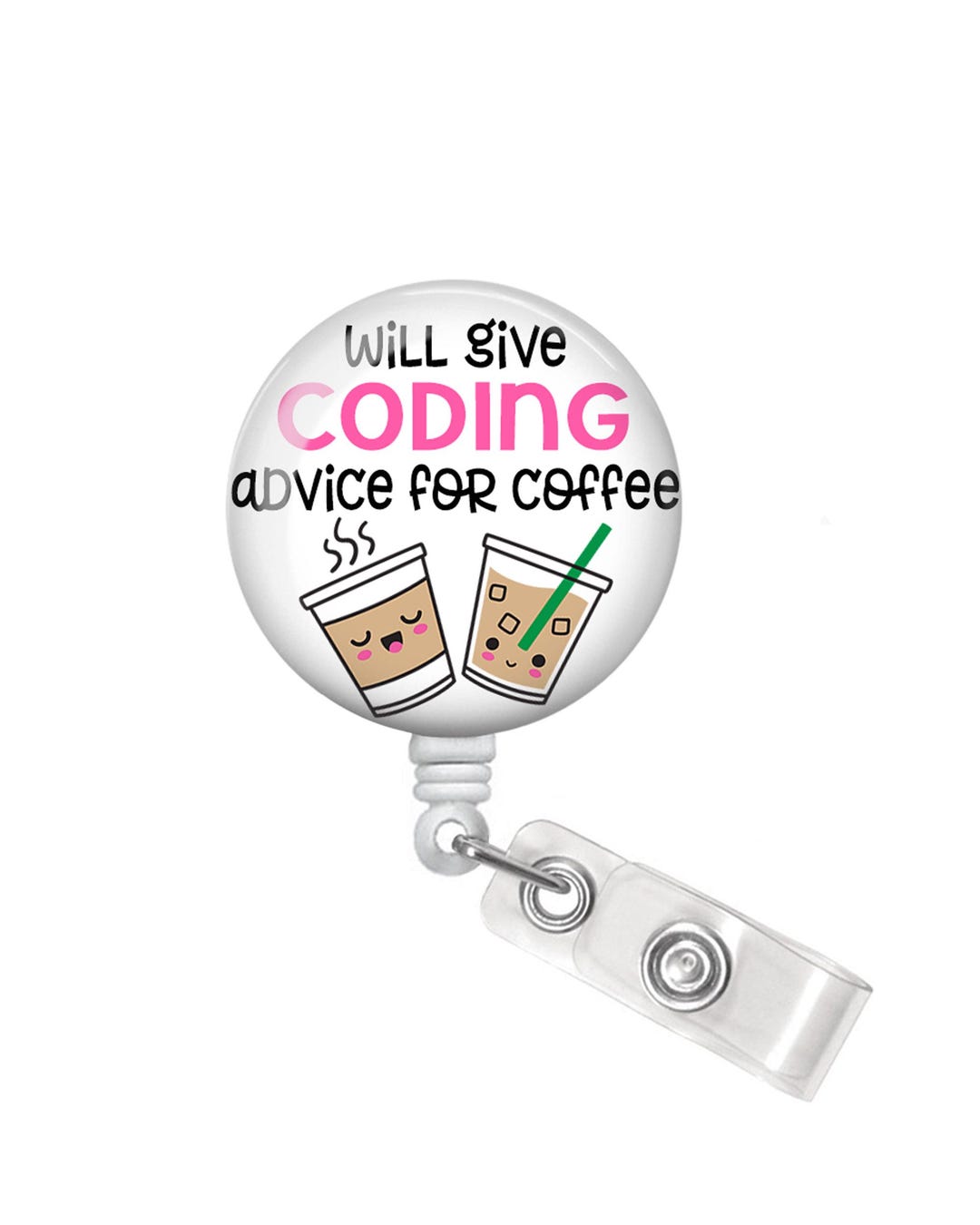 Medical Coder Badge Reel - Medical Coder Badge Holder - Medical Coder ...