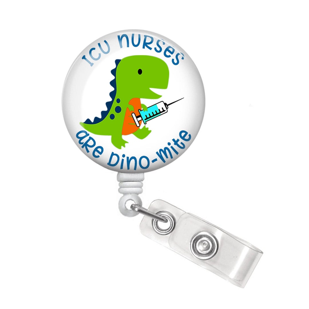 ICU Nurse Badge Reel ICU Nurse Badge Holder Intensive Care Unit Badge ...