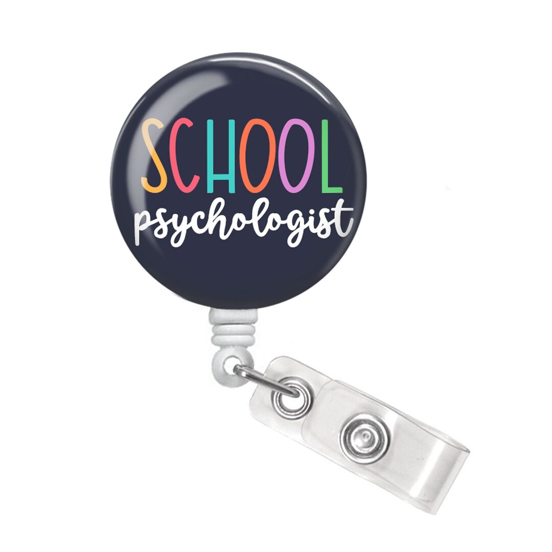 School Psychologist Badge Reel - School Counselor Badge Reel - School ...