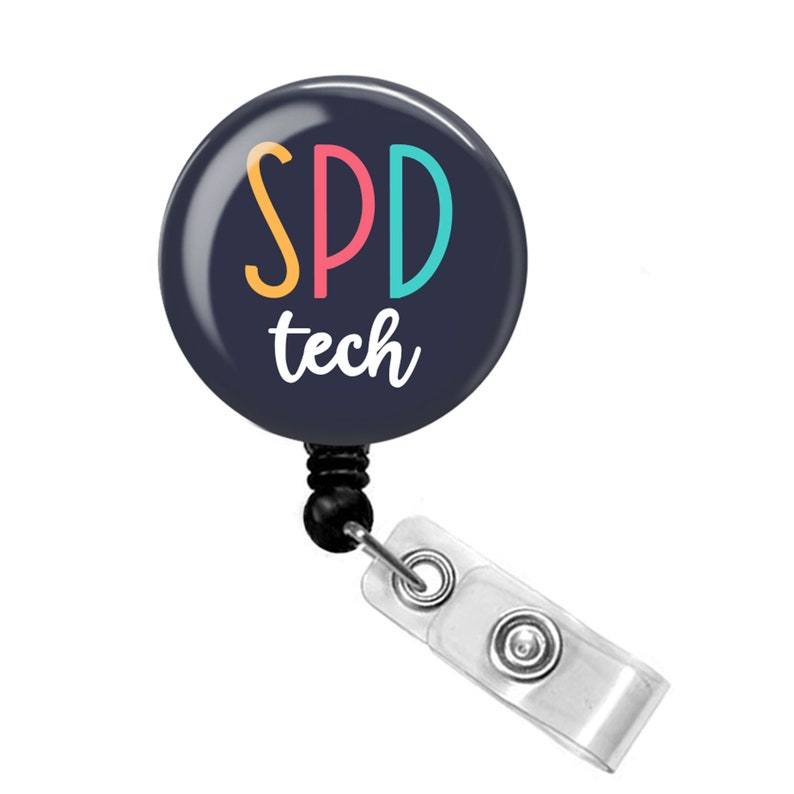 SPD Tech Badge Reel SPD Tech Badge Holder Sterile - Etsy