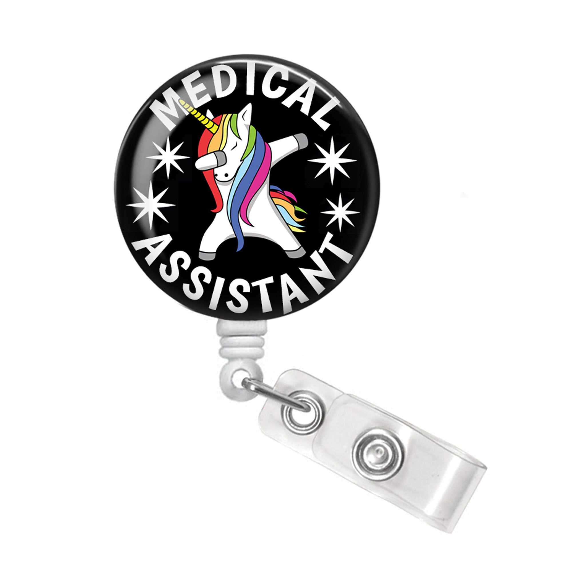 Medical Assistant Unicorn Badge Reel Medical Assistant Badge - Etsy