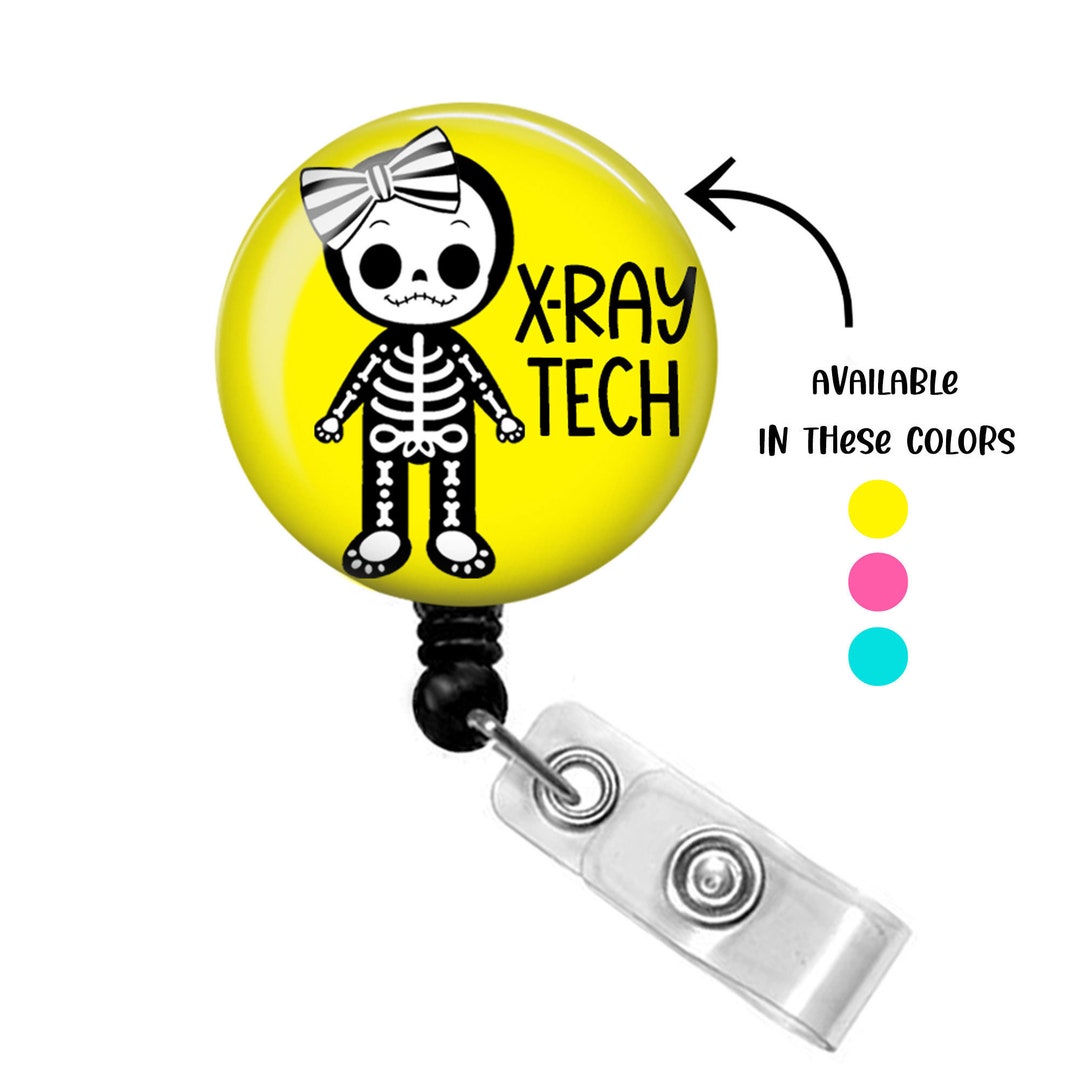 Rad Tech Badge Reel - Rad Tech Badge Holder - Radiology Badge Reel - X ...