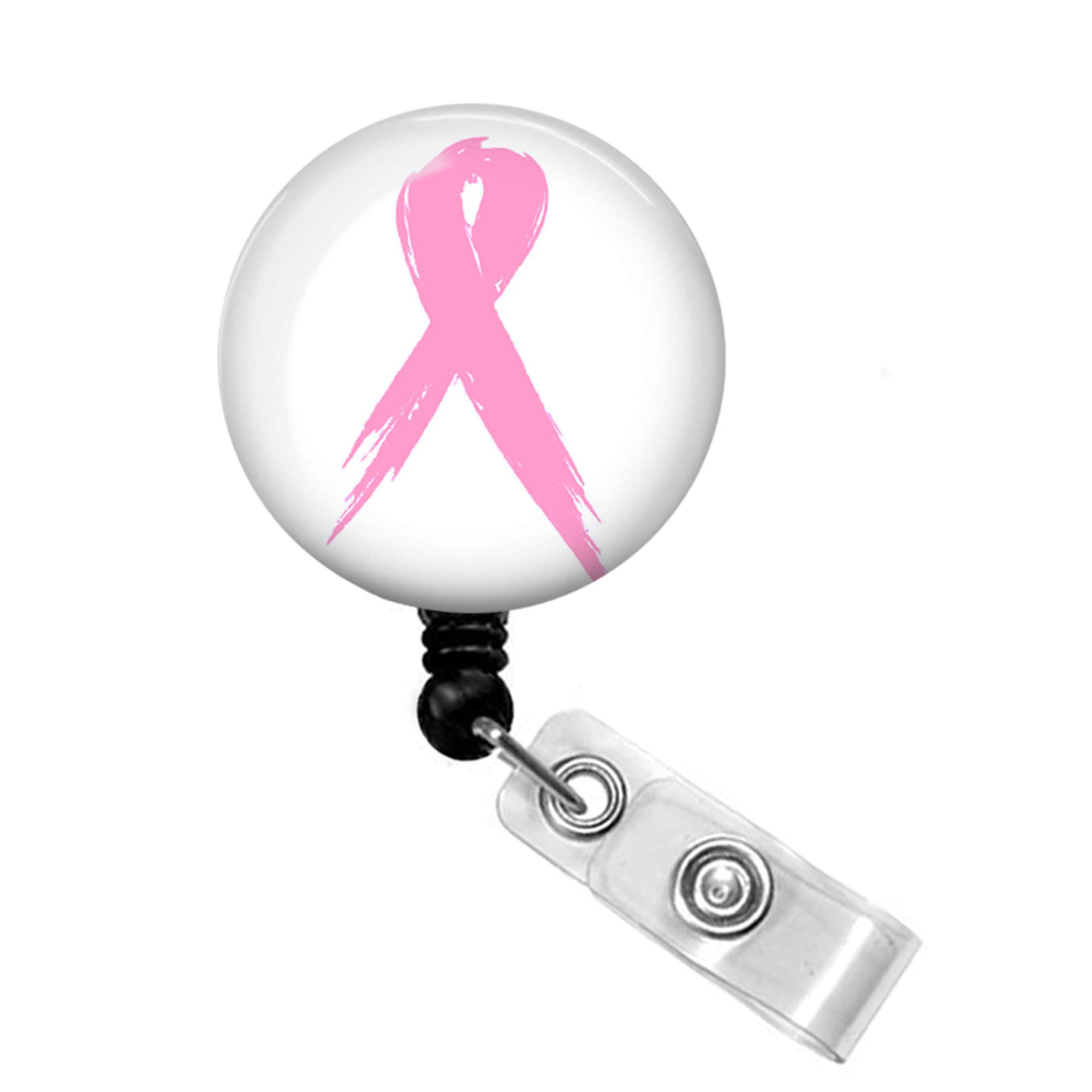 Breast Cancer Badge Reel Breast Cancer Badge Holder Pink - Etsy
