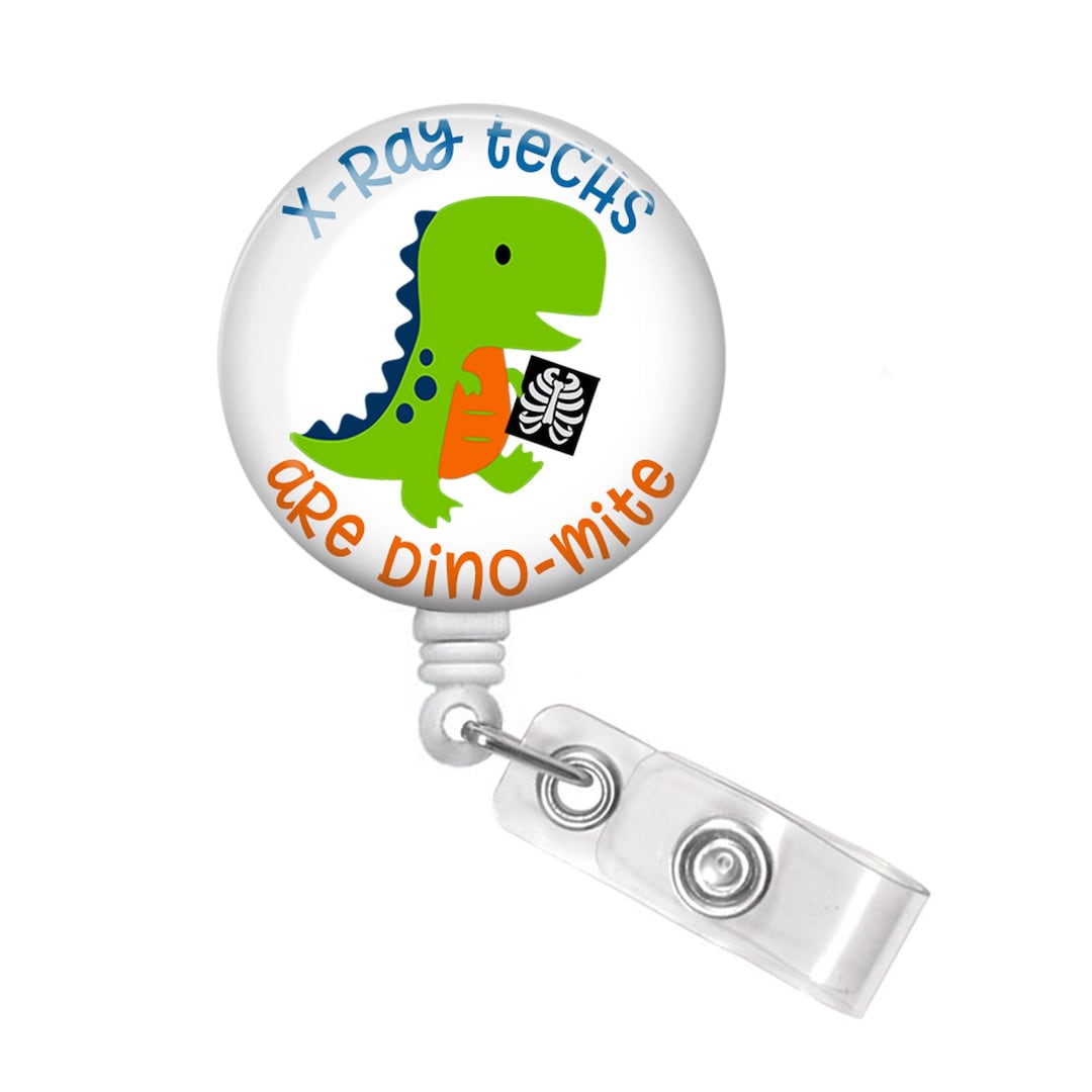 Rad Tech Badge Holder - Radiology Badge Reel - X-ray Tech Gift - Rad ...