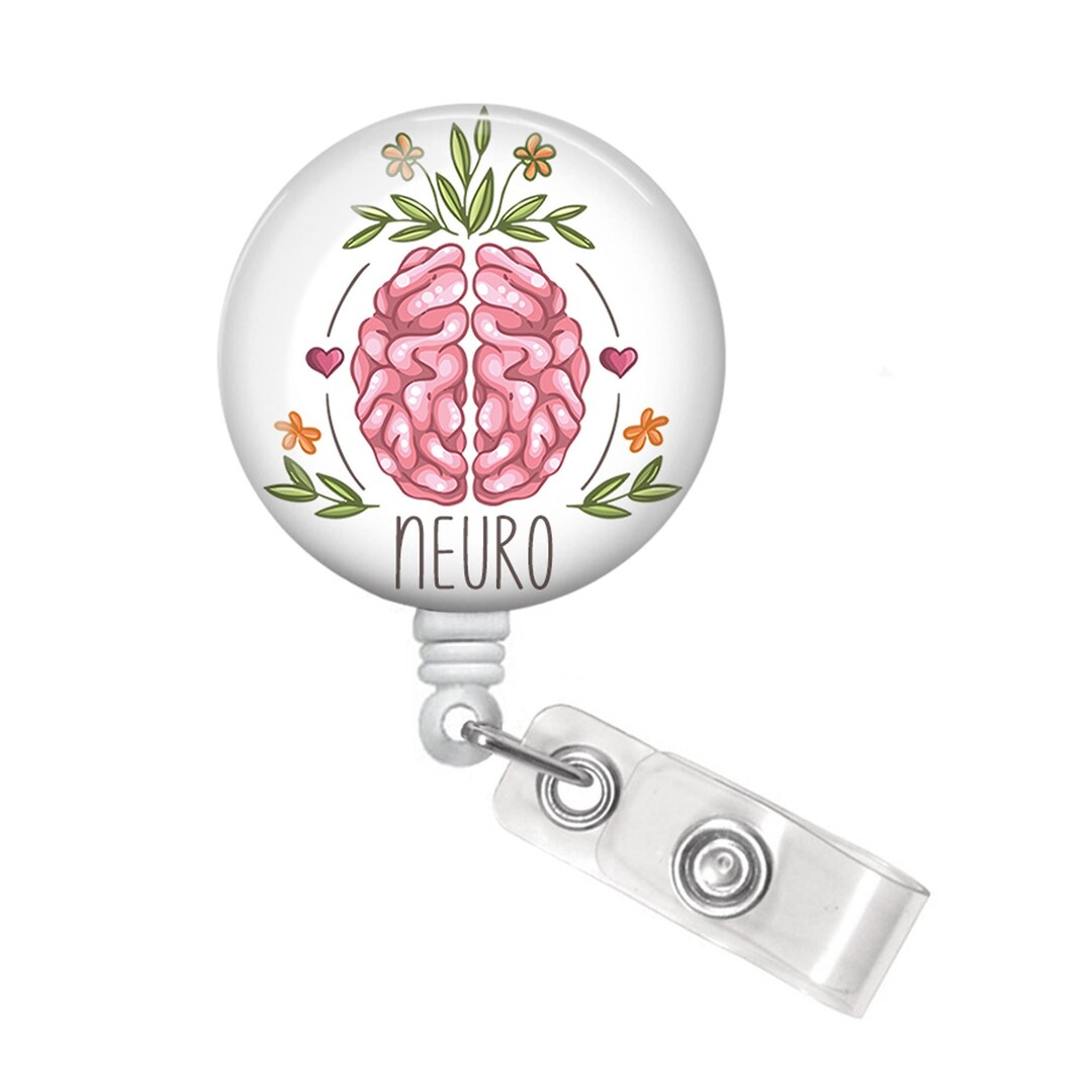 Neuro Nurse Badge Reel Neuro Nurse Badge Holder Neuro Nurse Gift Neuro ...