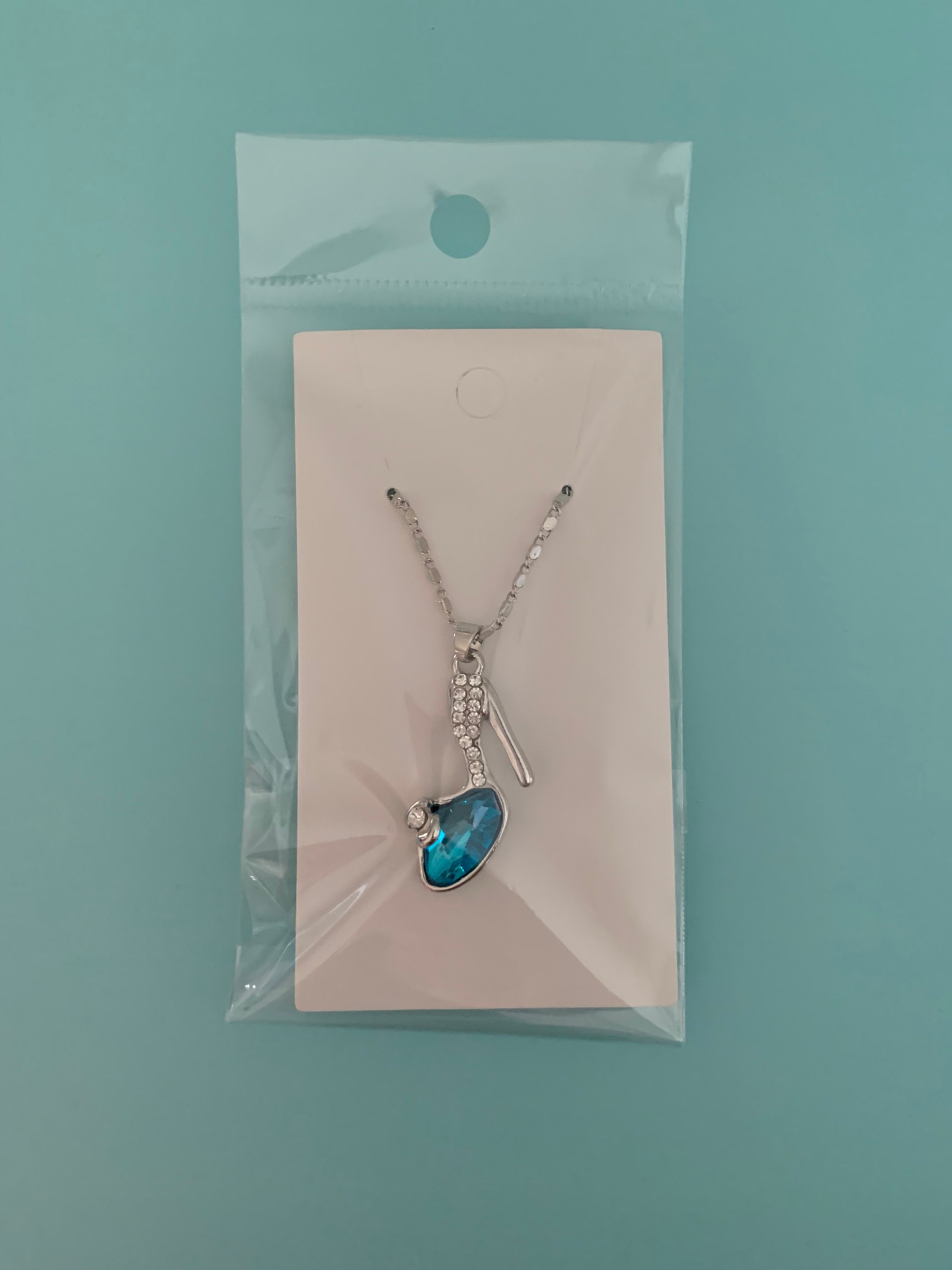 Disney Cinderella Necklace | Glass Slipper Shoe L Disneyland Disney ...