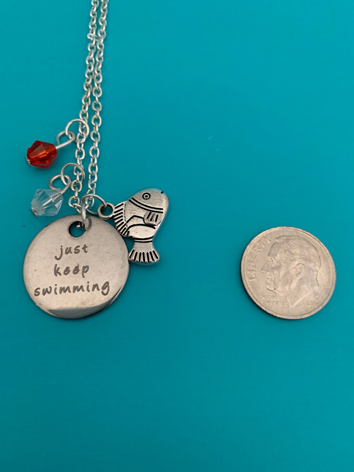 Finding Dory Necklace / Silver Tone Nemo Charm Necklace / Disneyland ...