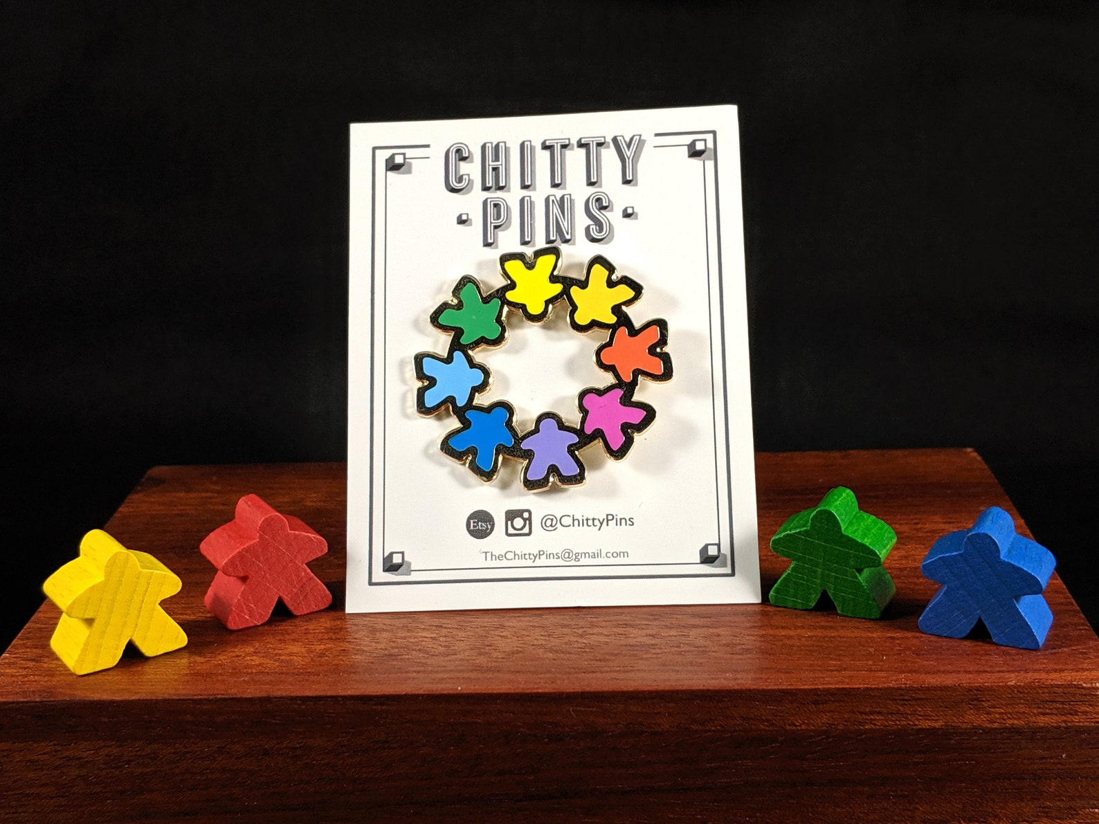 Diversity Meeple Board Game Enamel Pin | Etsy