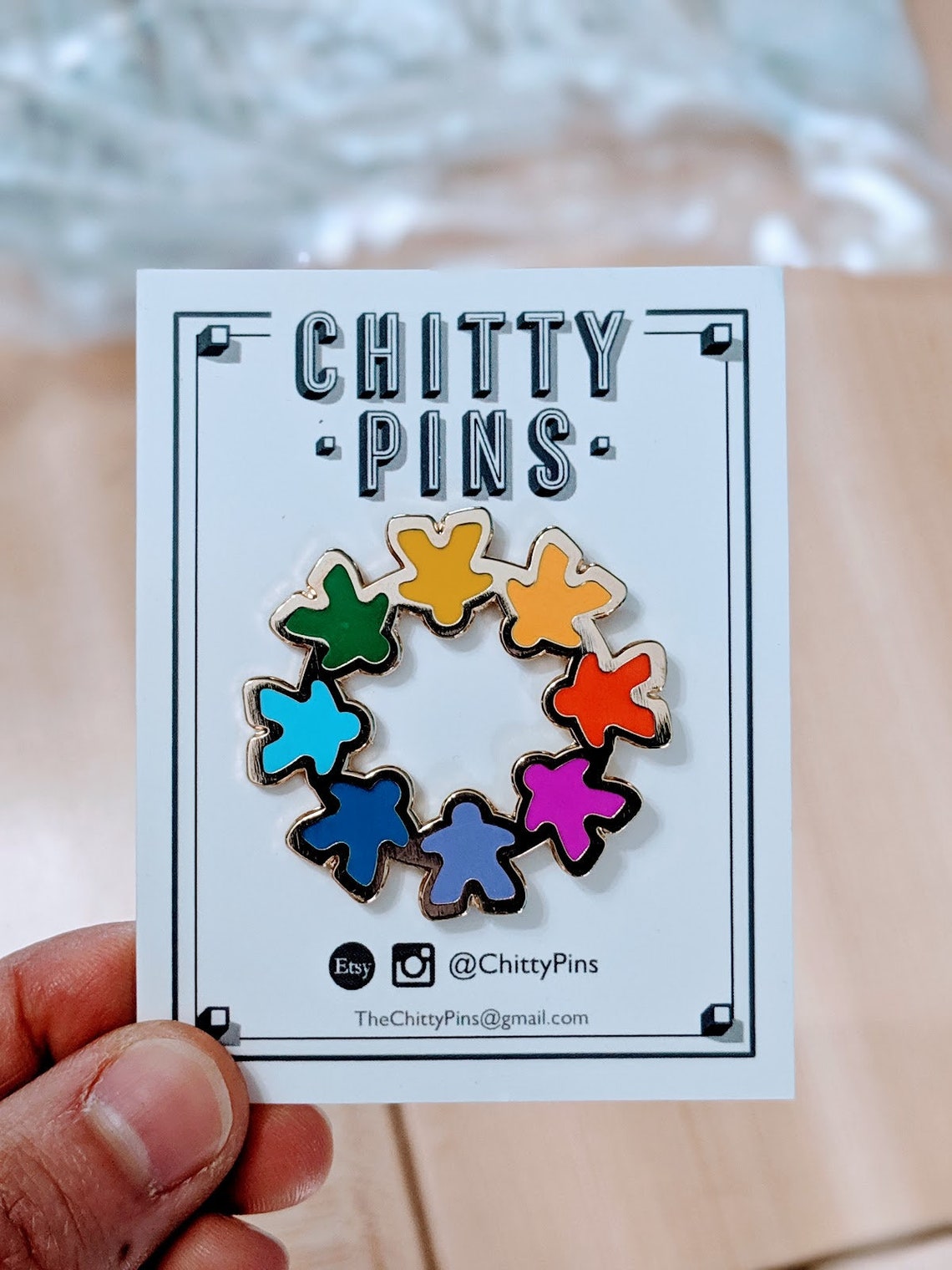 Diversity Meeple Board Game Enamel Pin | Etsy