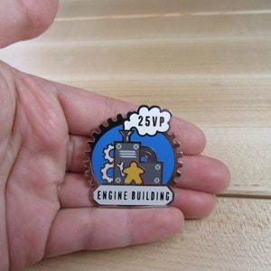 Engine Building, Board Game Enamel Pin - Etsy