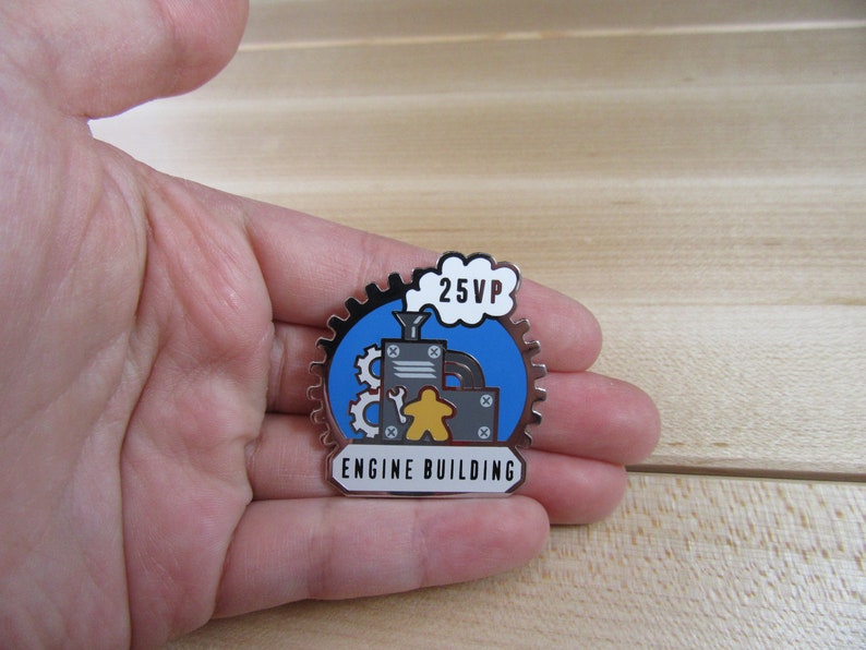 Engine Building, Board Game Enamel Pin - Etsy