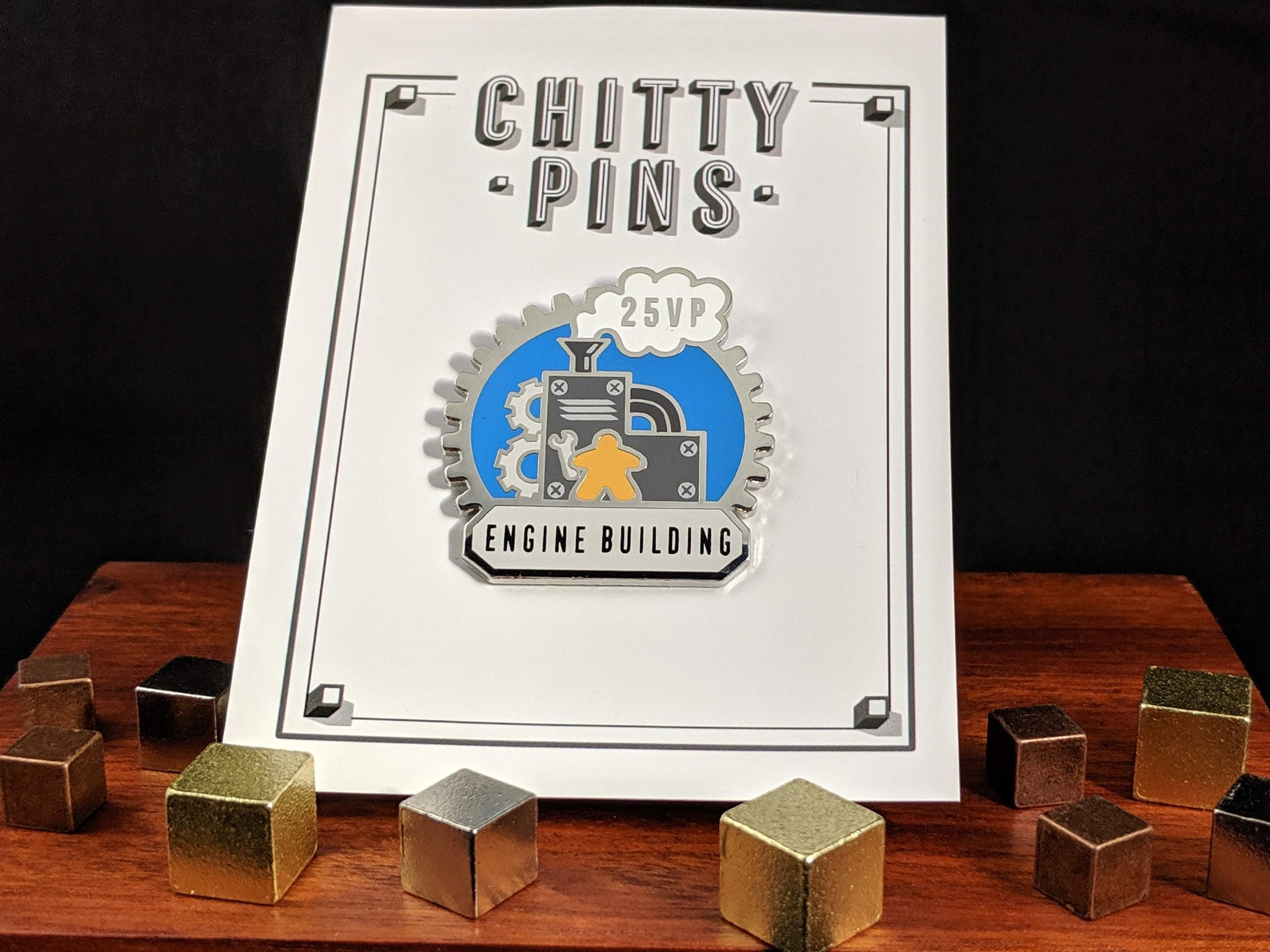 Engine Building, Board Game Enamel Pin - Etsy