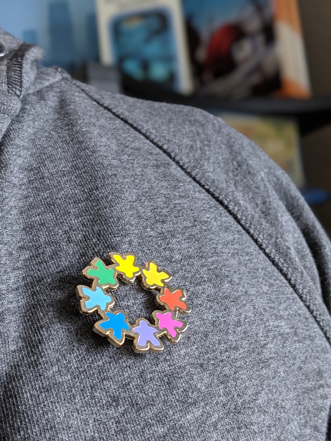 Diversity Meeple Board Game Enamel Pin | Etsy