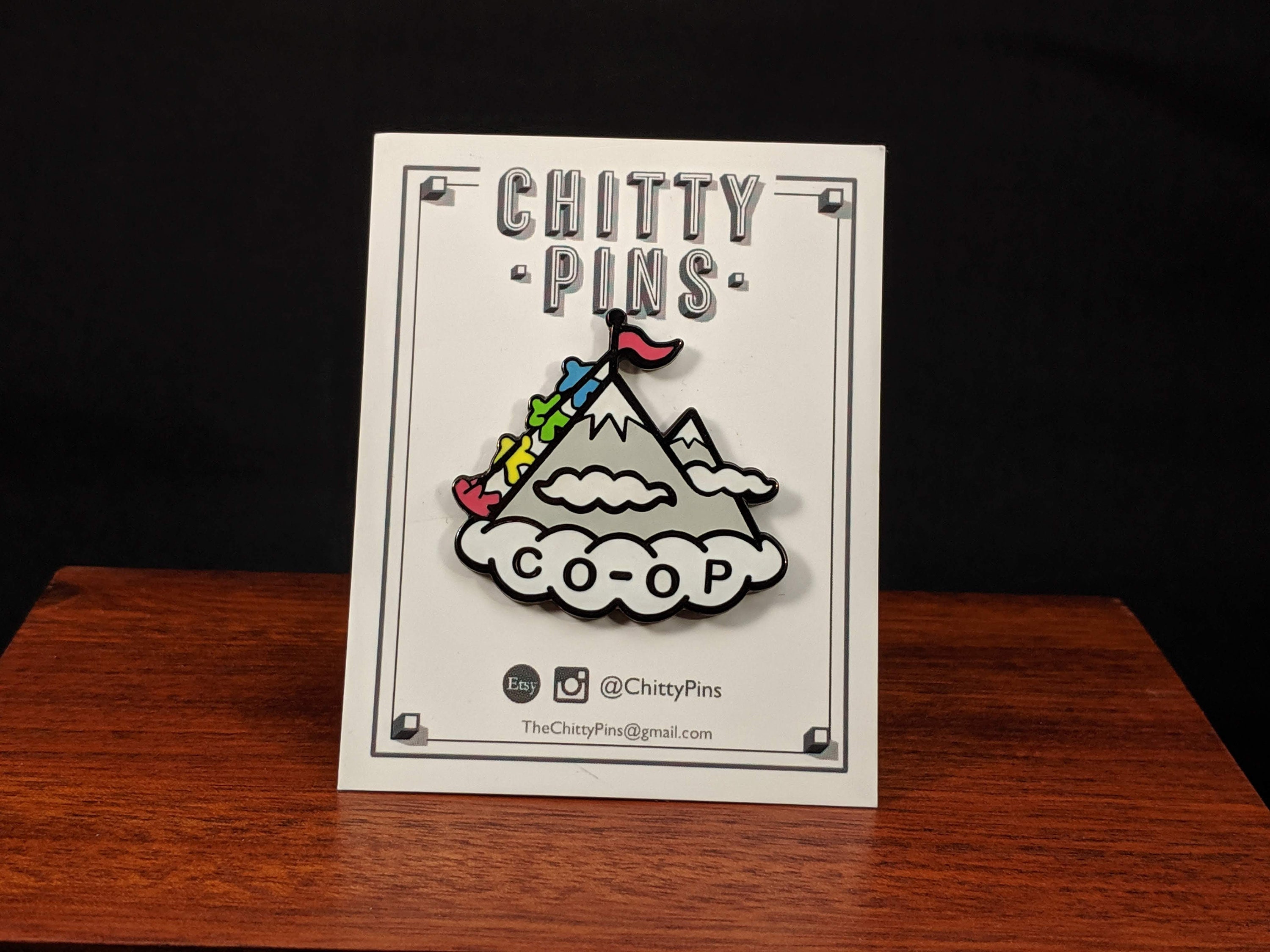 CO-OP, Board Game Enamel Pin - Etsy