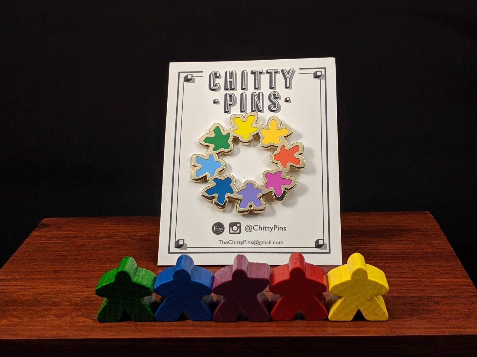 Diversity Meeple, Board Game Enamel Pin - Etsy