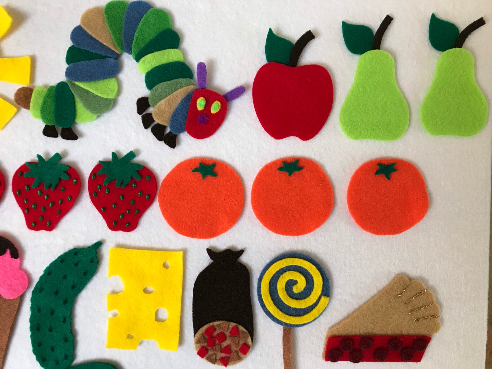 The Very Hungry Caterpillar Felt Board Story - Etsy