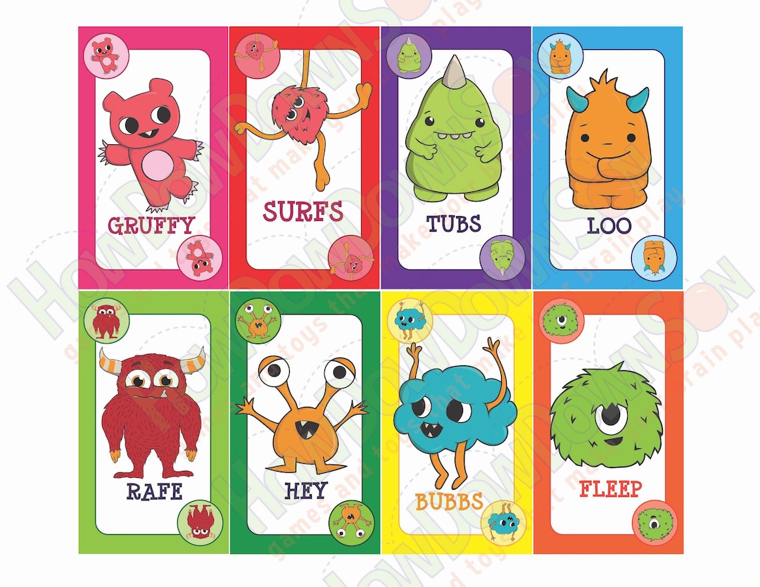 PRINTABLE CARD GAME! Pass & Match! - Etsy