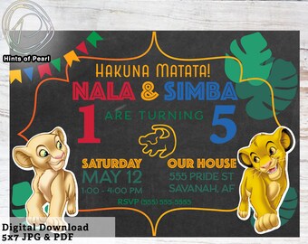 Nala Birthday Invite - Etsy