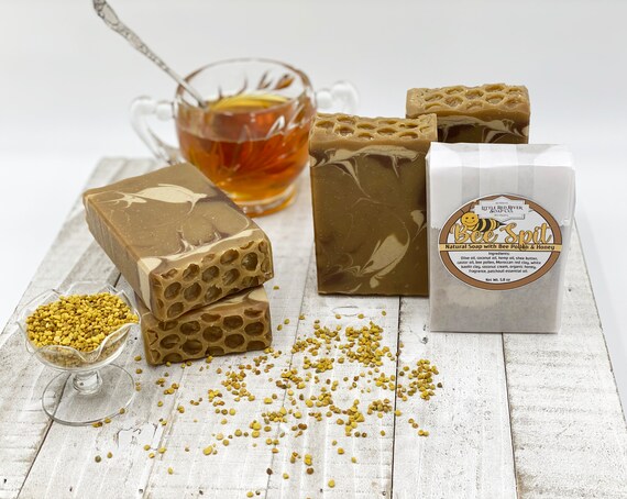 Bee Spit Natural Soap With Bee Pollen - Etsy