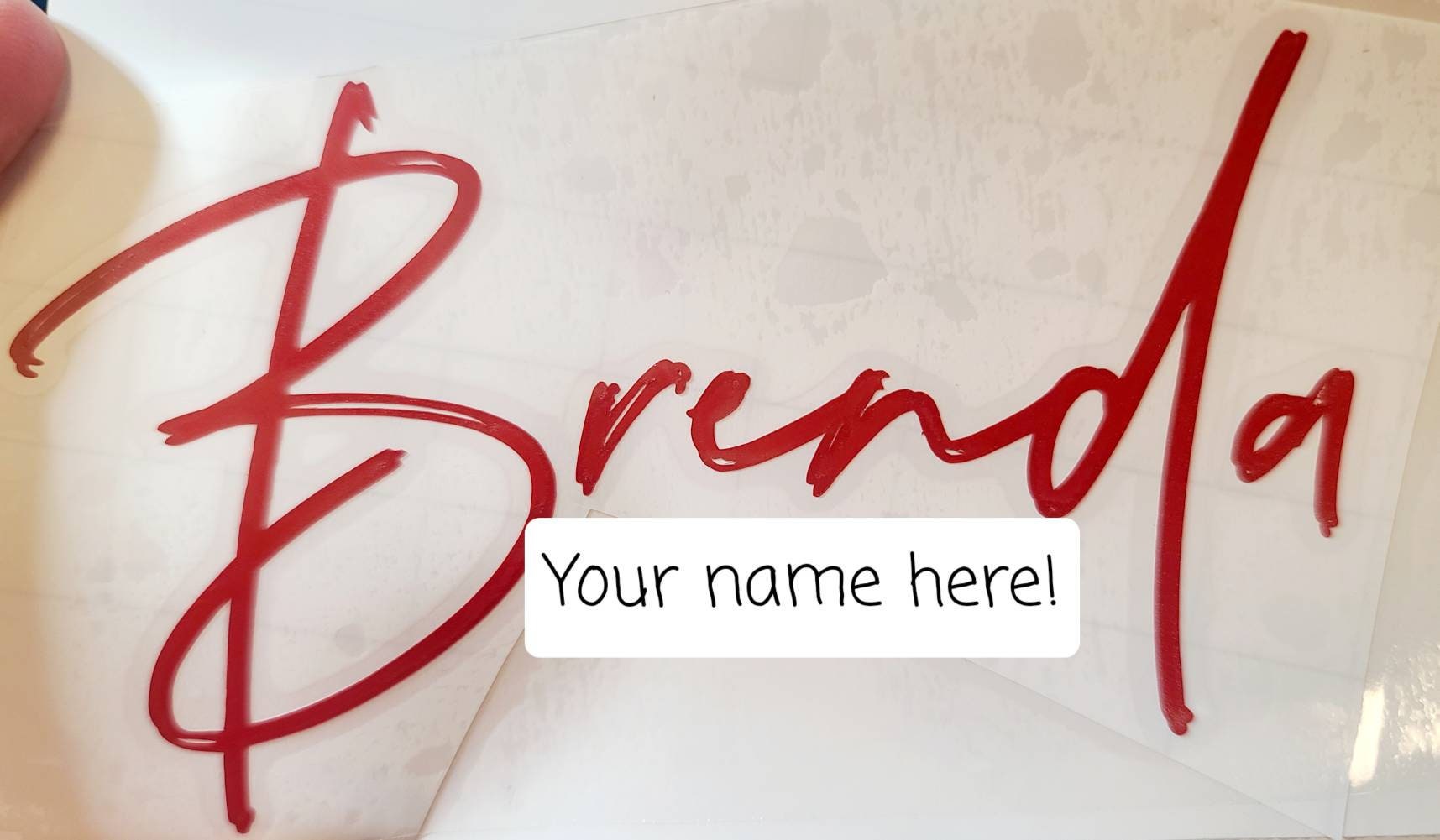 CUSTOM LETTER STICKERS Cursive Vinyl Letter Name Stickers - Etsy