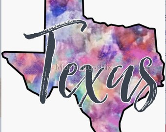 Cursive Texas - Etsy