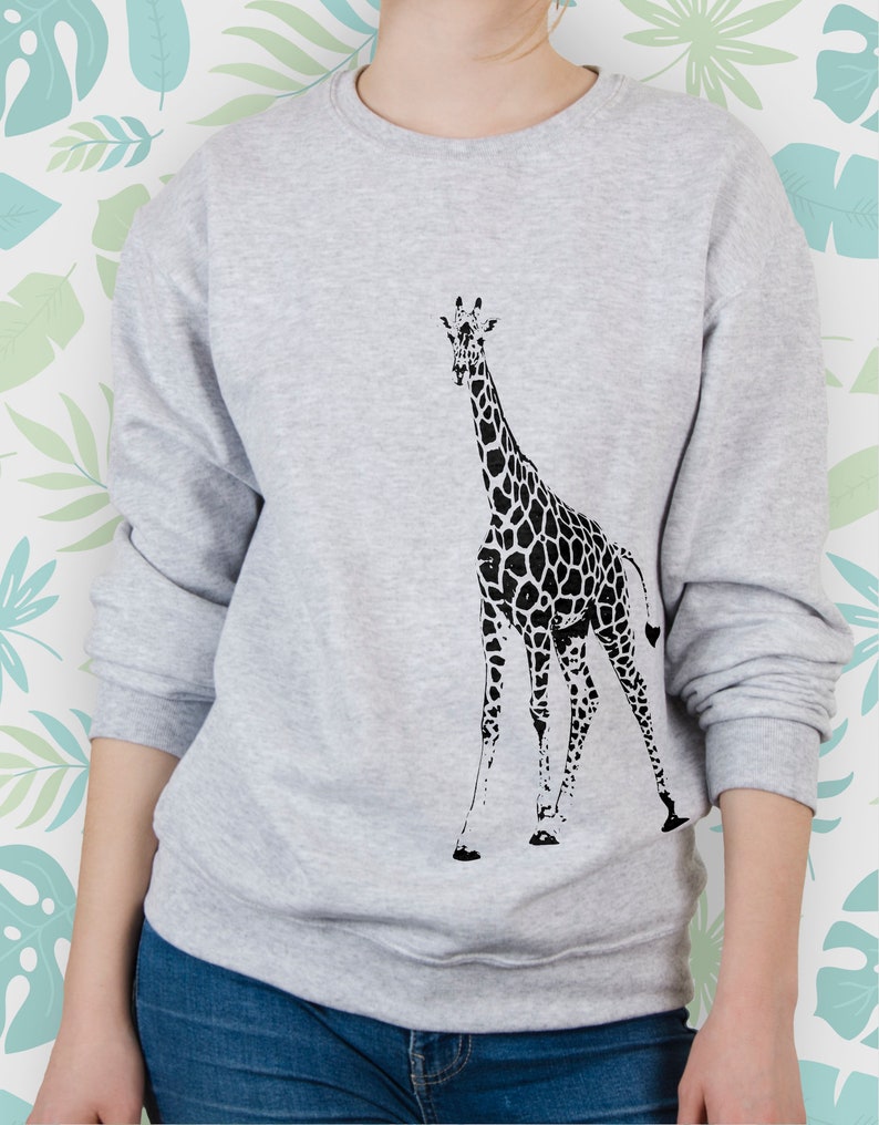 Giraffe Sweatshirt for Women Men Girls Sweater Cute Animal - Etsy