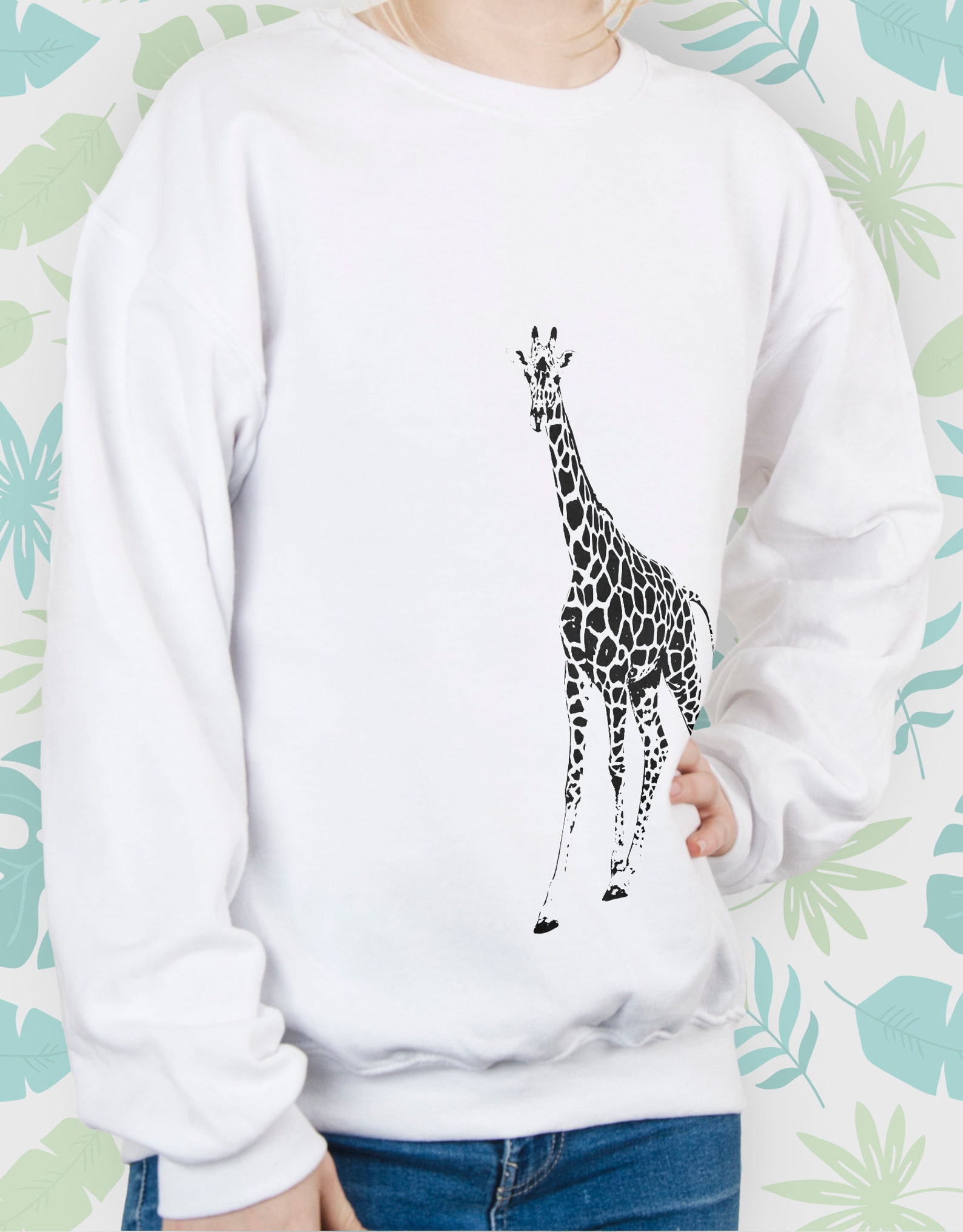 Giraffe Sweatshirt for Women Men Girls Sweater Cute Animal - Etsy