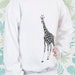 Giraffe Sweatshirt for Women Men Girls Sweater Cute Animal Unisex ...