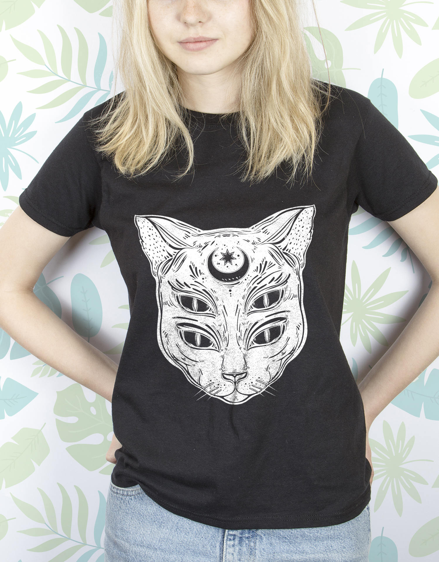 Creepy Shirt Shirt With Cat Creepy Cat Shirt Tshirt for Men - Etsy