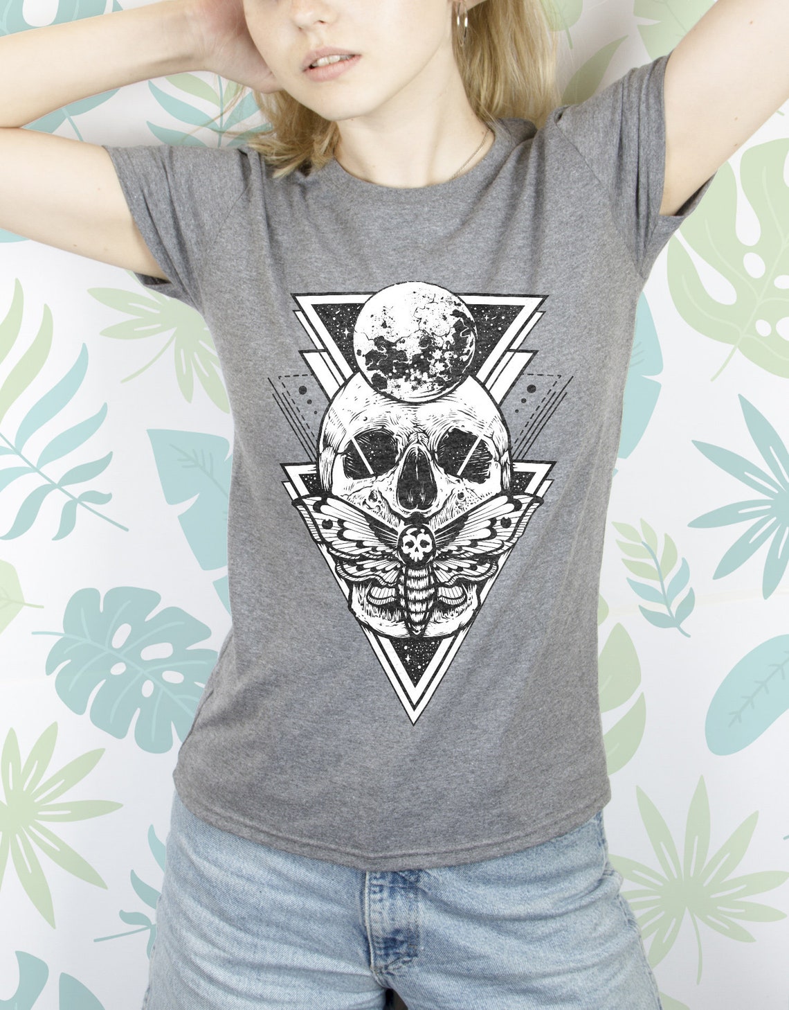 Goth shirt for Men Women Girl tee t shirt tshirt Horror Occult | Etsy