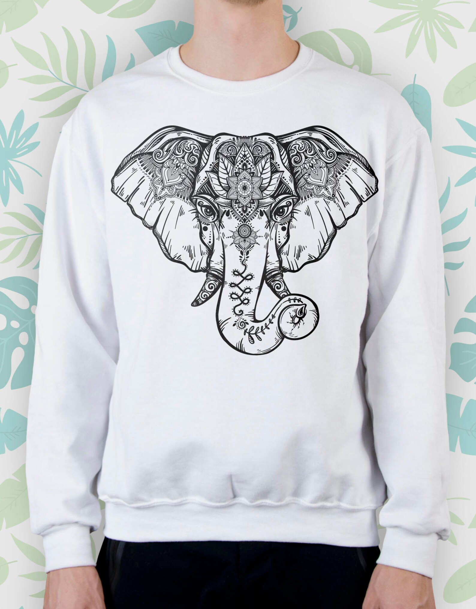 Sweatshirt Elephant Sweater Elephant Sweatshirt Women Sweater for Women ...