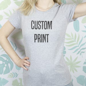 Tshirt custom Shirt with name Tshirt personalized Custom print | Etsy