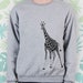 Giraffe Sweatshirt for Women Men Girls Sweater Cute Animal Unisex ...
