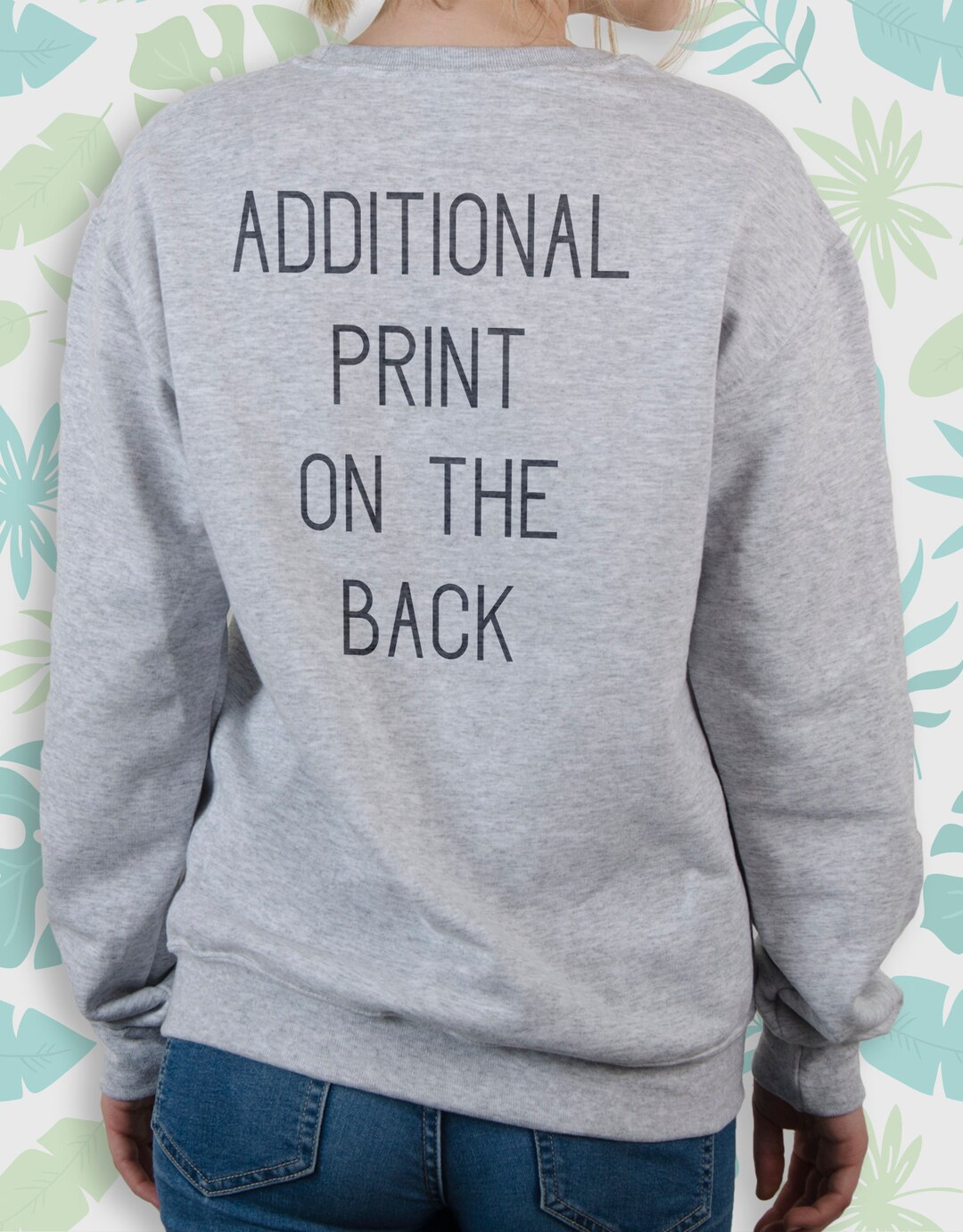Additional Print for Shirt Sweathsirt Sweater Custom Print Personalized ...
